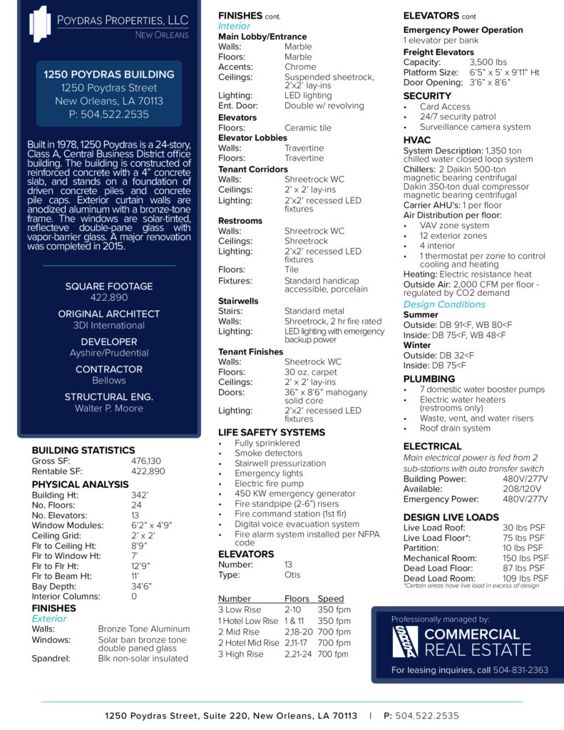 1250 Poydras – Poydras Properties